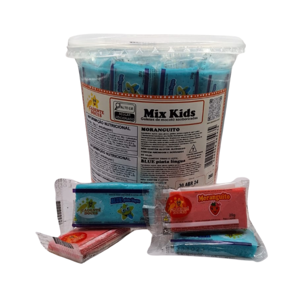 Mix Kids - pote 50 un 1,01kg - Cadente Doces