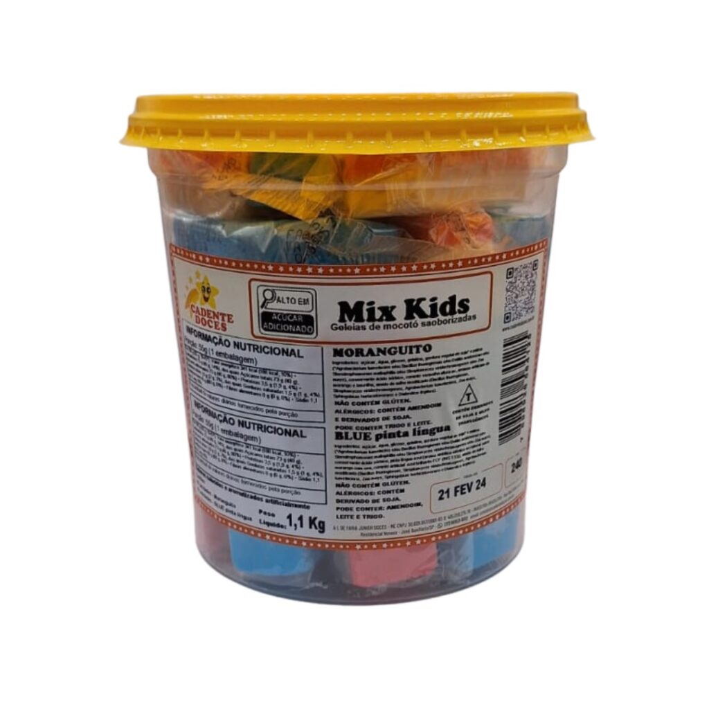 Mix Kids - pote 20 un 1,1kg - Cadente Doces